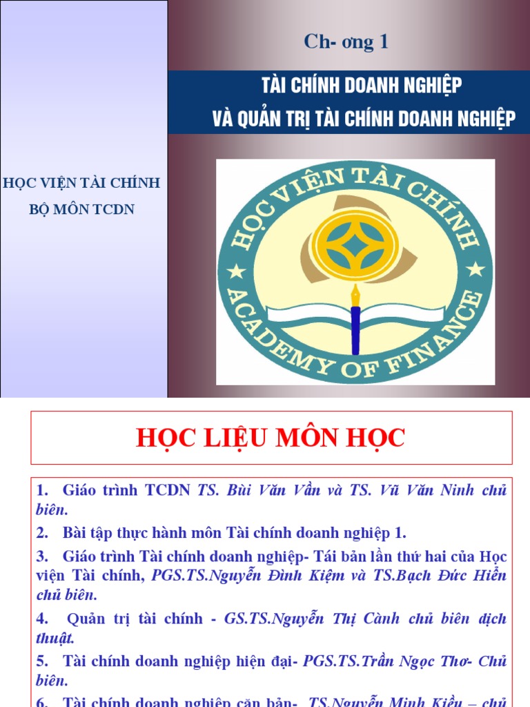 Slide Môn TCDN 1 | PDF