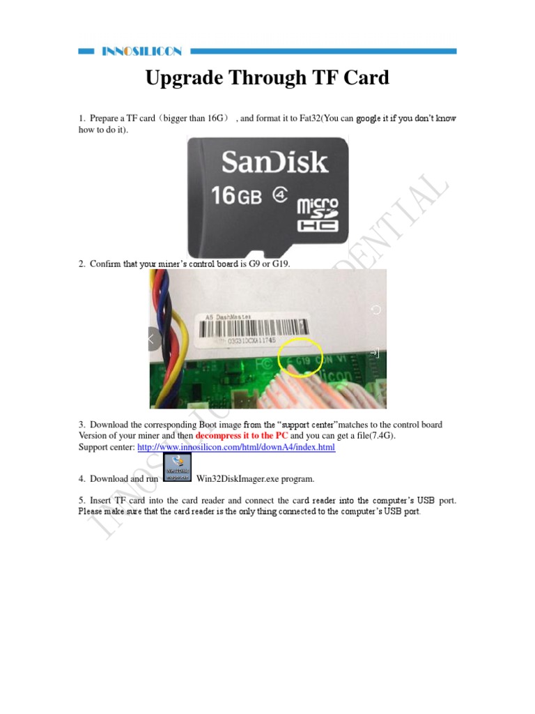 TF Card Firmware Update Manual en | PDF