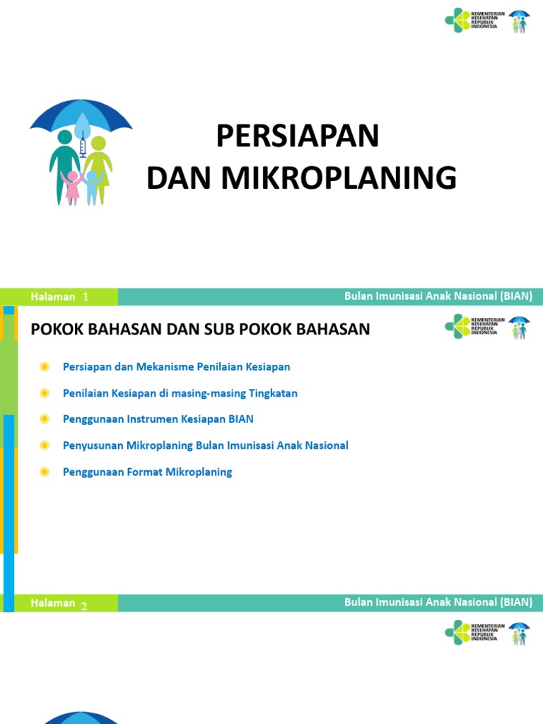 Final - Persiapan Dan Microplanning | PDF