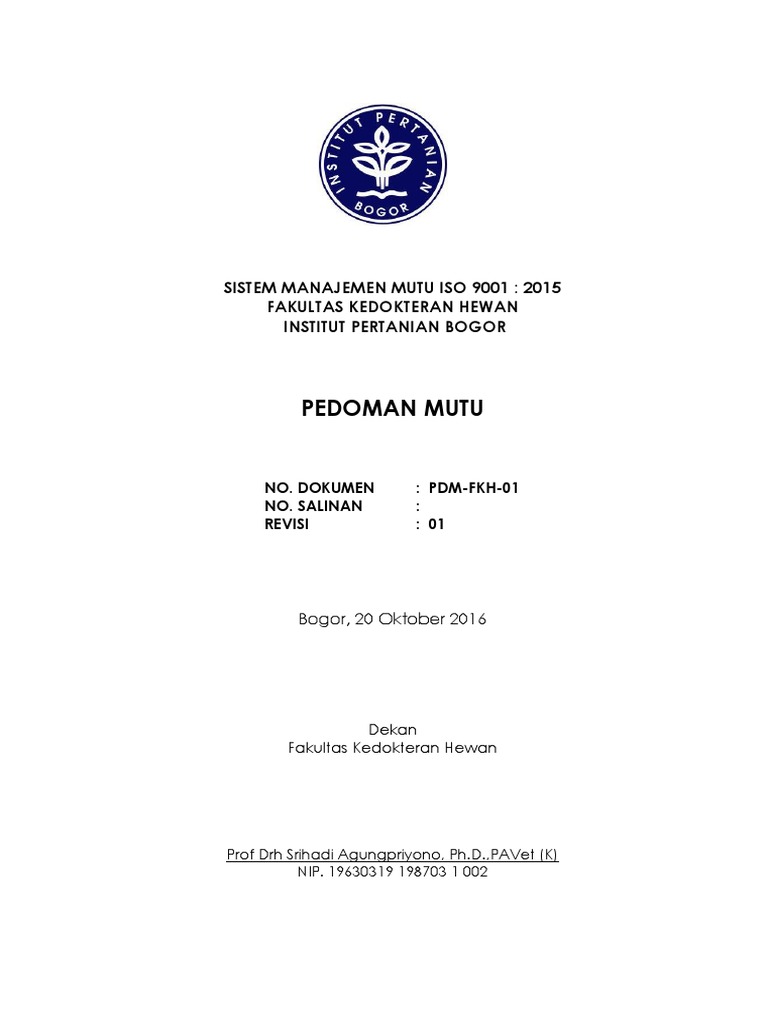 Lampiran 6.6 Pedoman Mutu ISO 9001 2015 | PDF