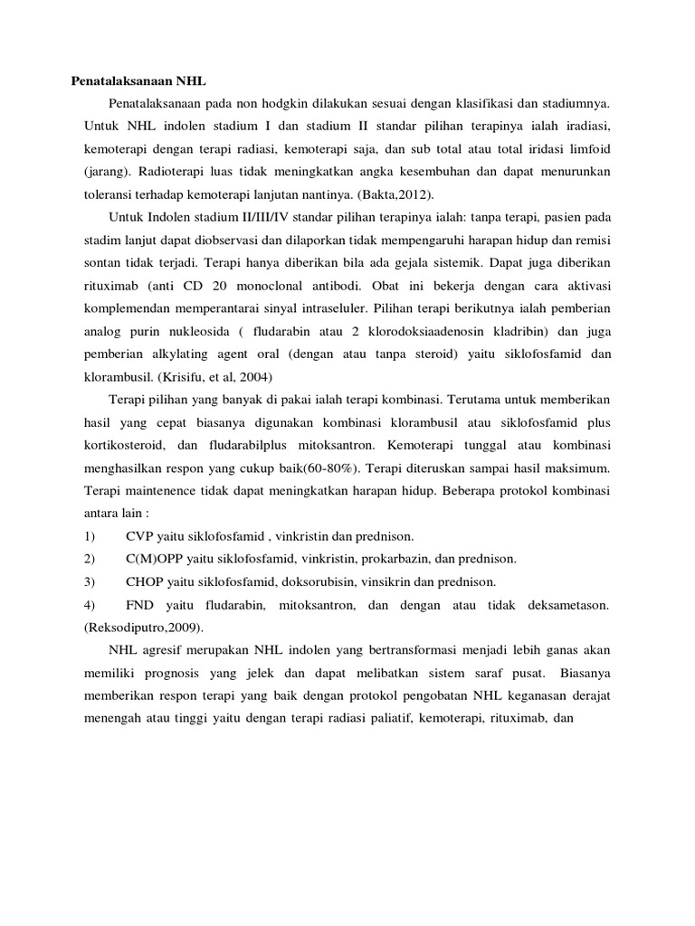 Prili Pricilia - 20190350032 - Skill SOAP Kemoterapi NHL | PDF