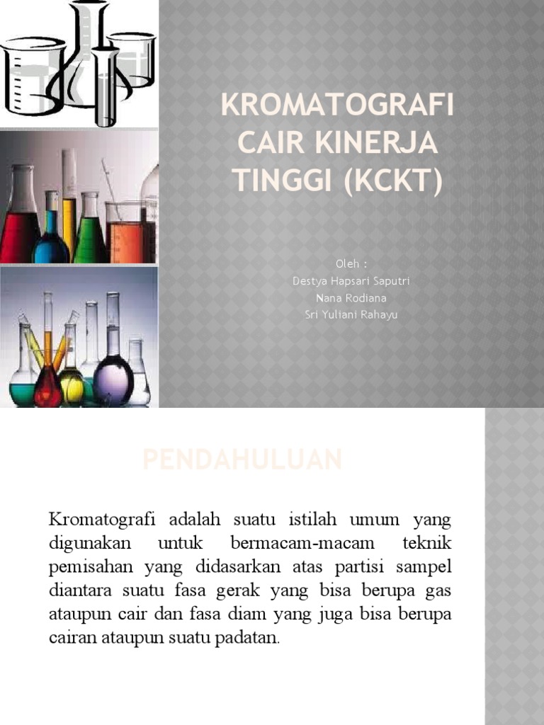 Kromatografi Cair Kinerja Tinggi (KCKT) | PDF | Sains & Matematika