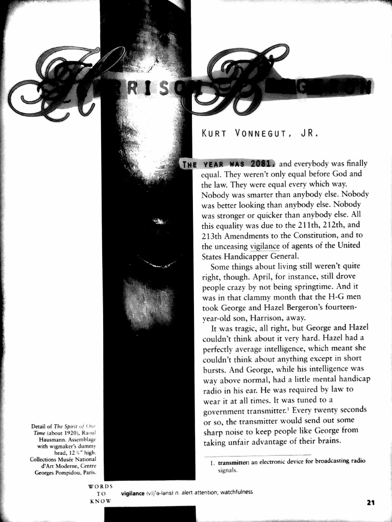 Harrison Bergeron Text | PDF