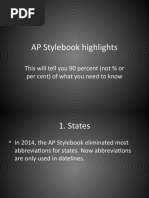 Associated Press (AP) Style Guide - The Basics | PDF | Middle East | Language Mechanics