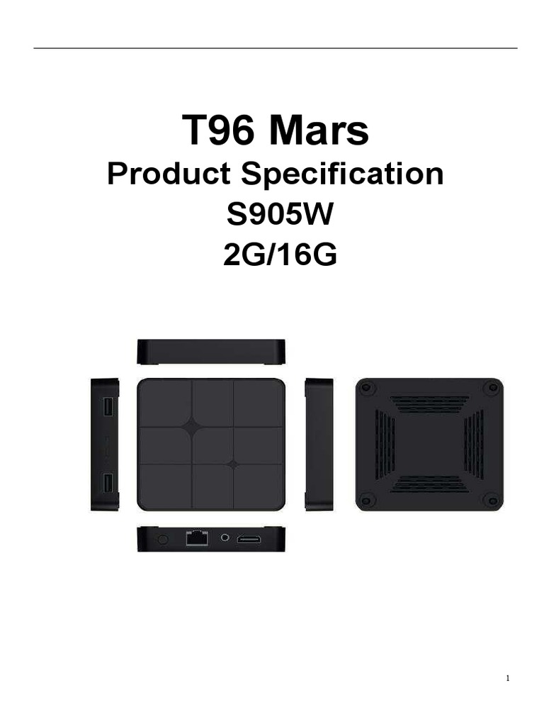 t96 Mars Android 7 1 TV Box Amlogic s905w Quad Core 2gb Ram 16gb Rom 2 ...