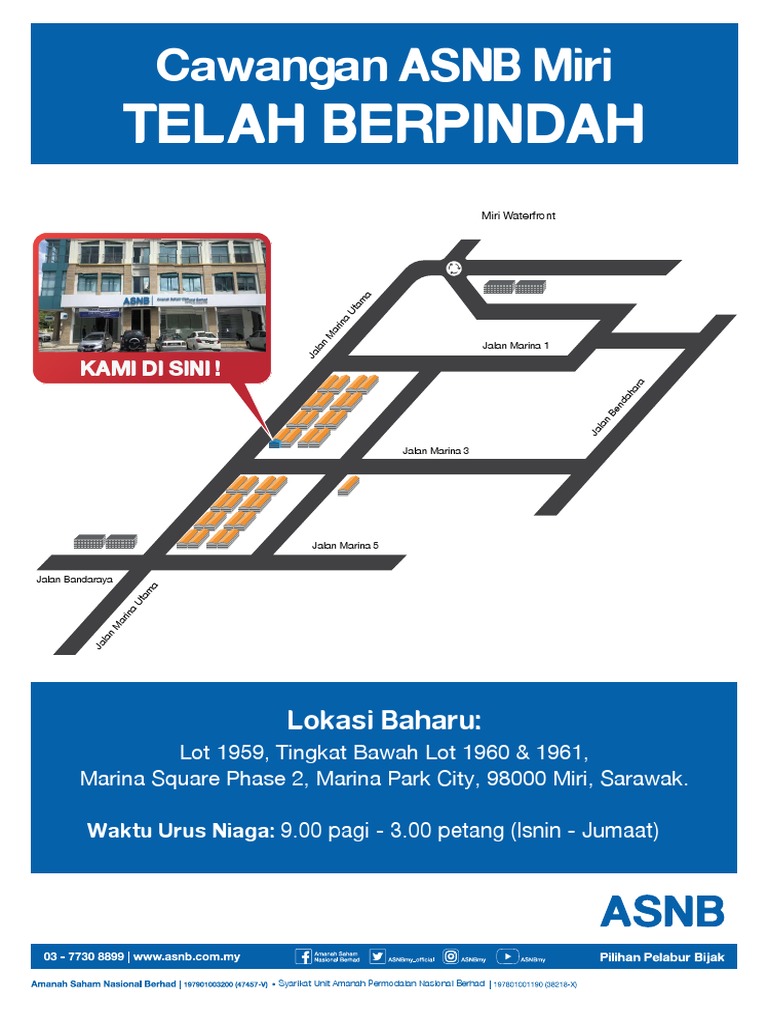Lokasi Baharu Cawangan ASNB Miri | PDF