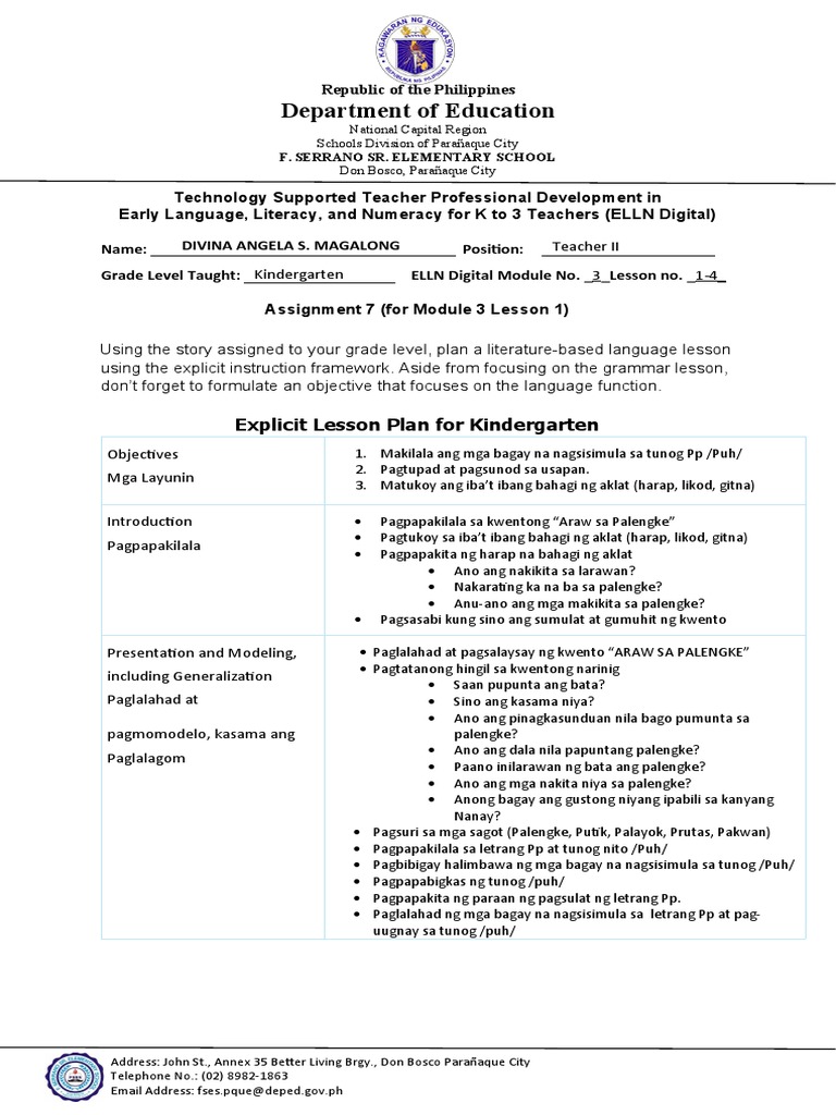 ELLN MODULE 3 Complete | PDF