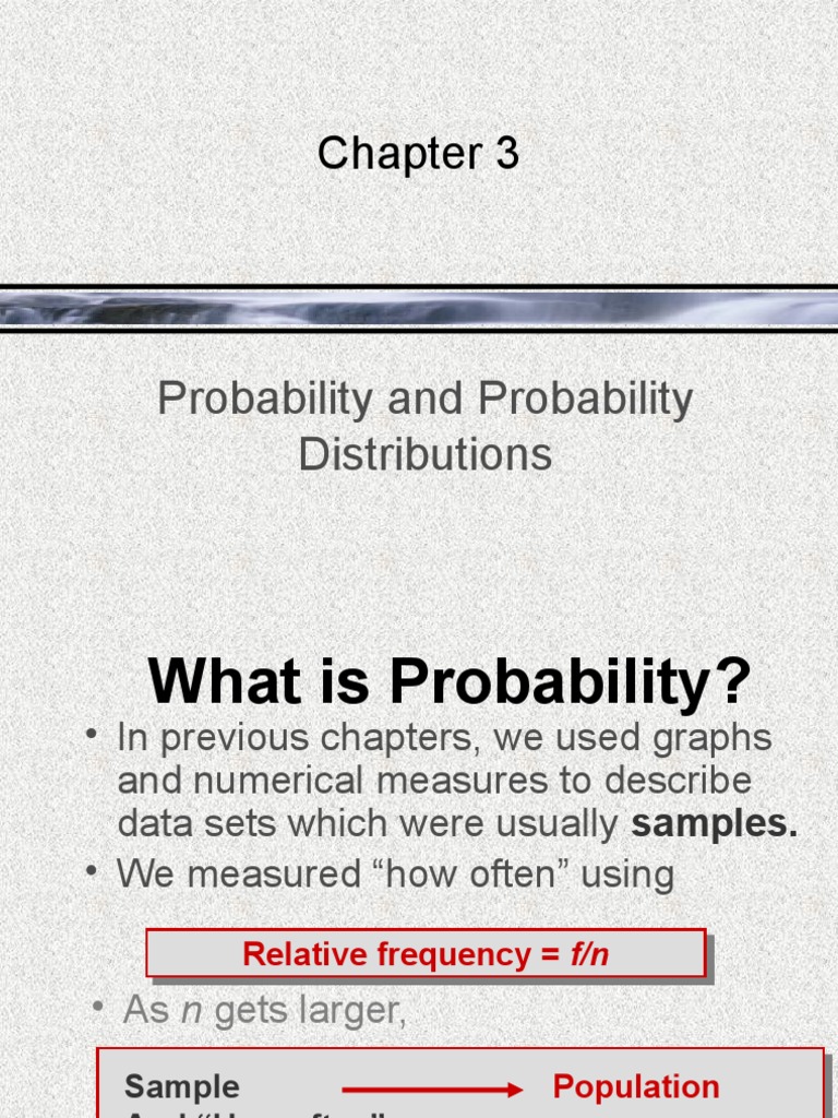 Chapter3-Probability and Probability Distributions PB | Download Free PDF | Probability ...