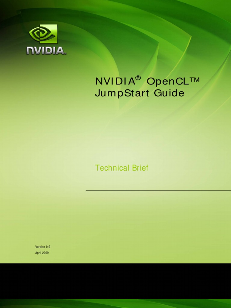 Nvidia Opencl Jumpstart Guide Pdf Array Data Structure Graphics 0895