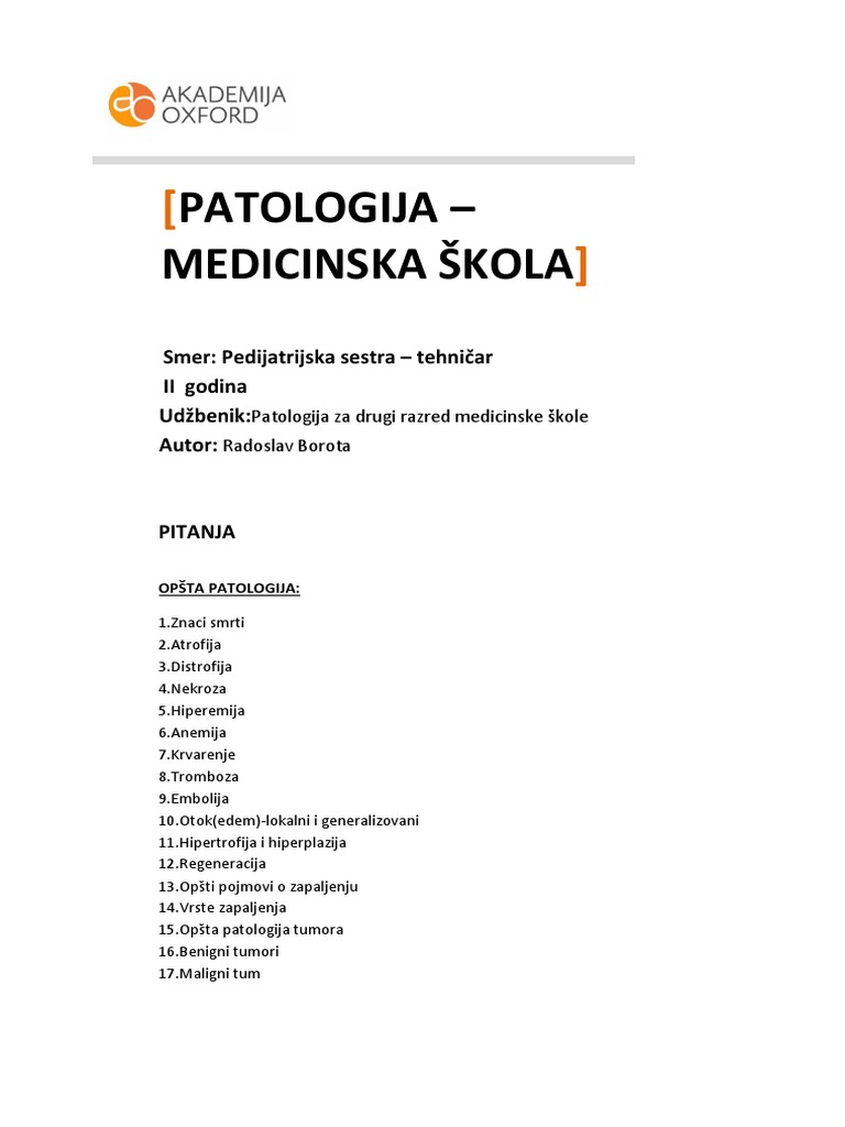 2 Patologija | PDF