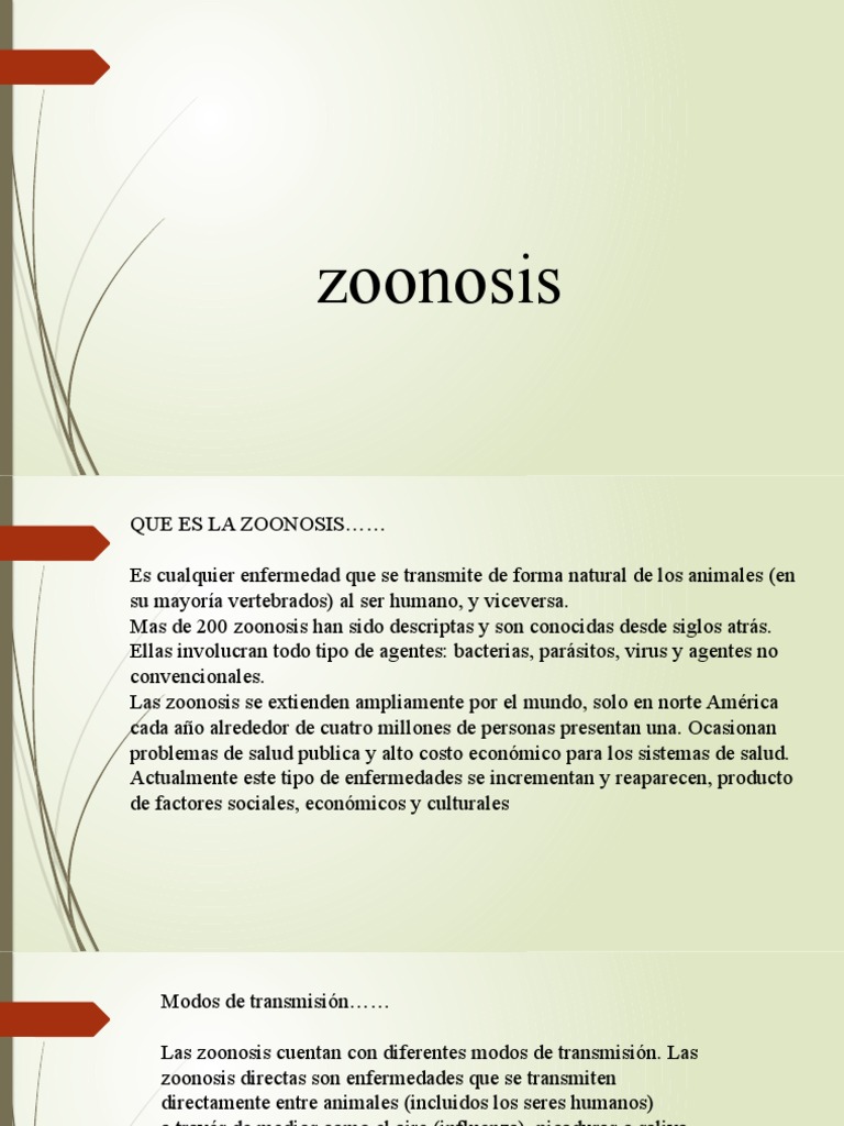 Zoonosis | PDF