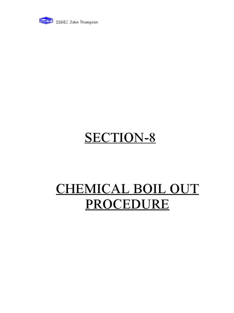 Section 8 Boilout. | PDF | Boiler | Water