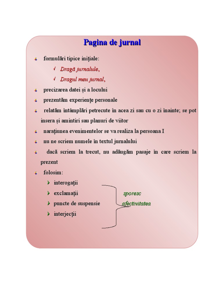 Pagina de Jurnal | PDF
