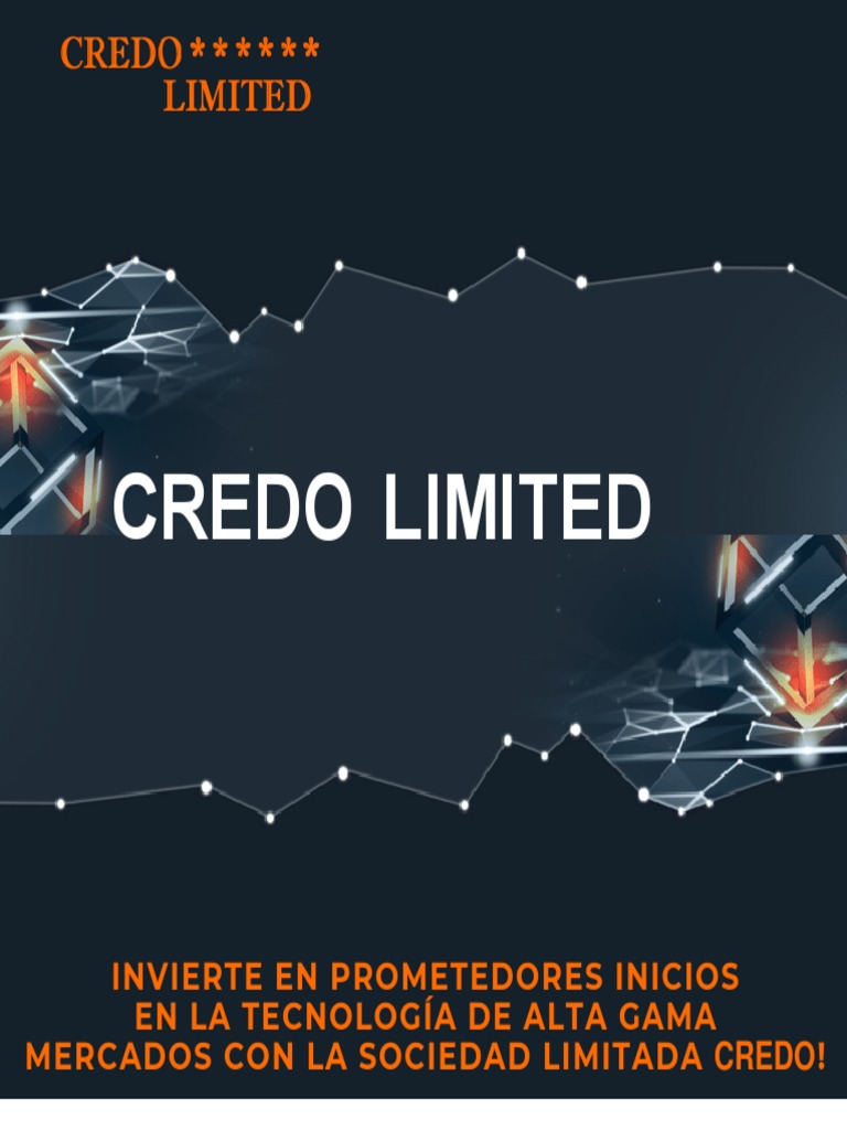 Credo Limited - Spanish | PDF | Empresa de inicio | Pequeñas empresas y ...