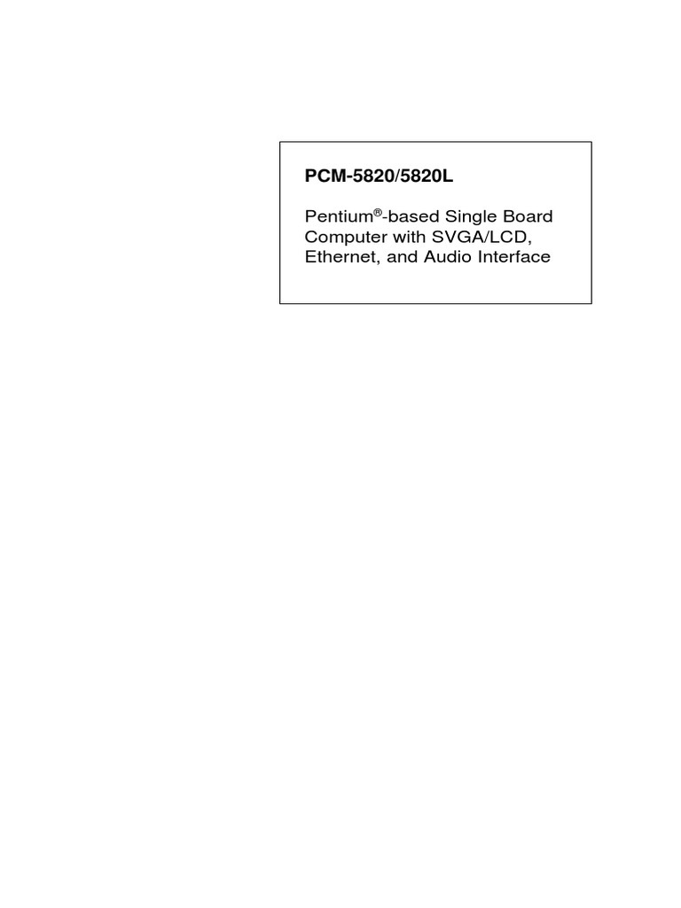 5820 Edition 2 | PDF | Bios | Electrical Connector