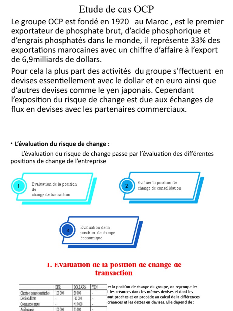 Etude de Cas OCP | PDF | Risque | Économie