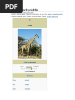 Historia de Las Jirafas | PDF | Evolución