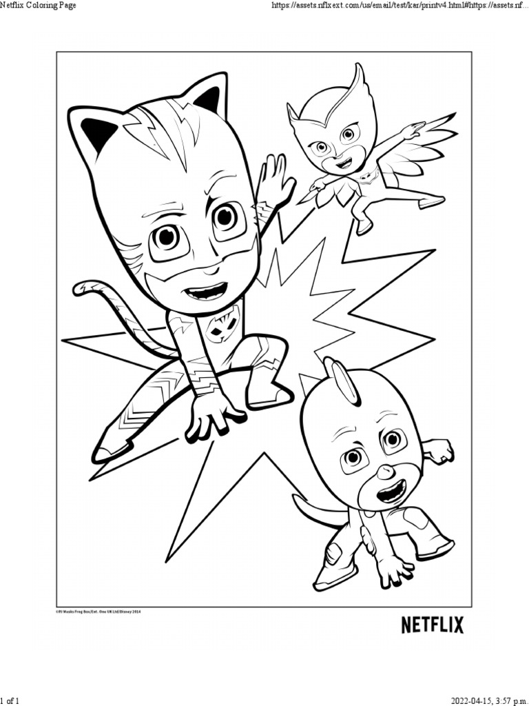 Netflix Coloring Page | PDF