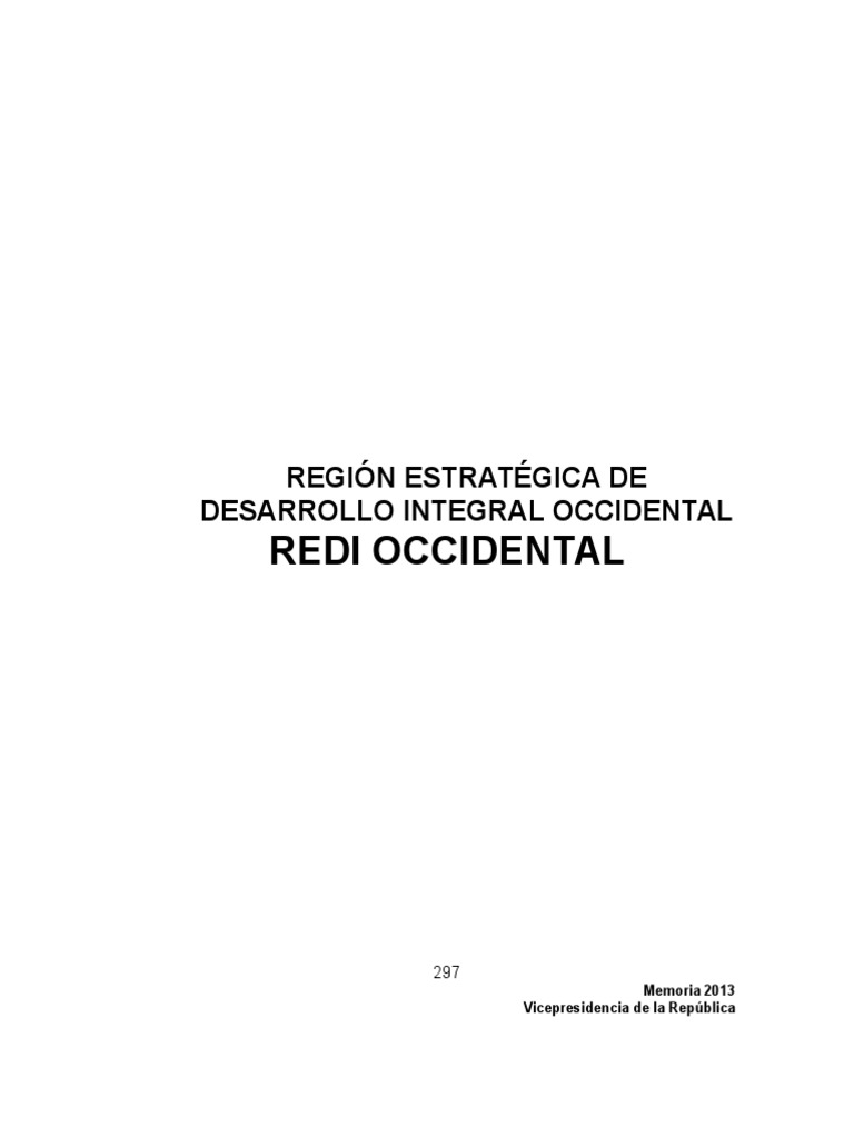 Redi Occidental | PDF | Venezuela | Presupuesto