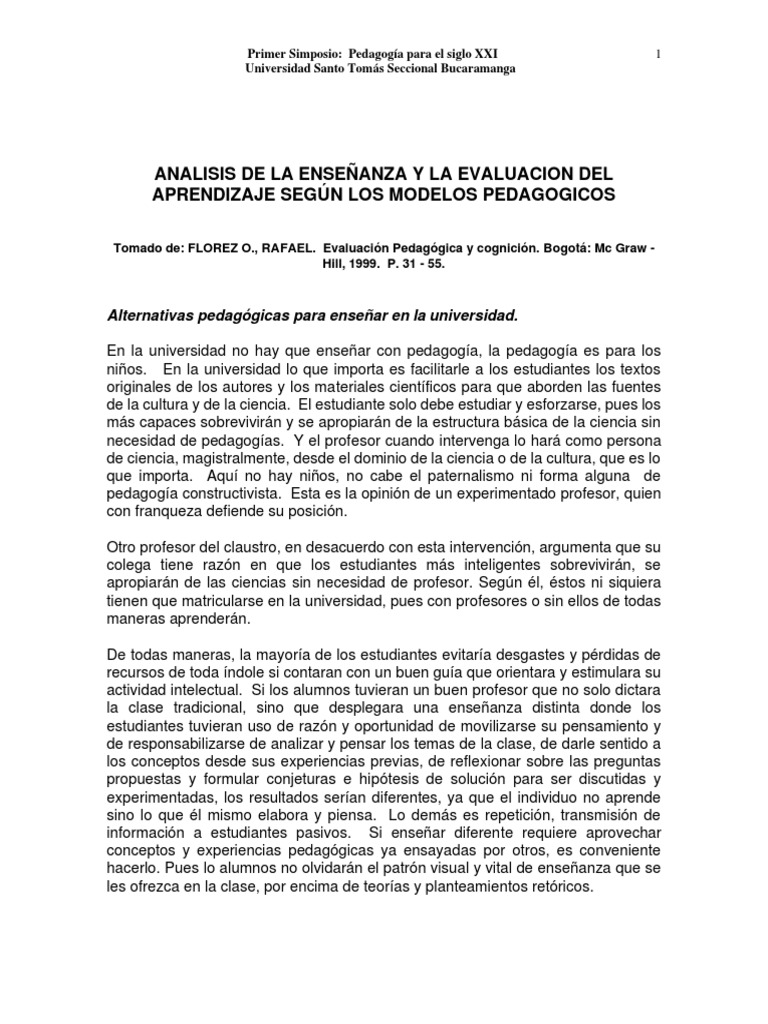 Modelo Pedagógico Sociocrítico en Educación | PDF | Evaluación ...