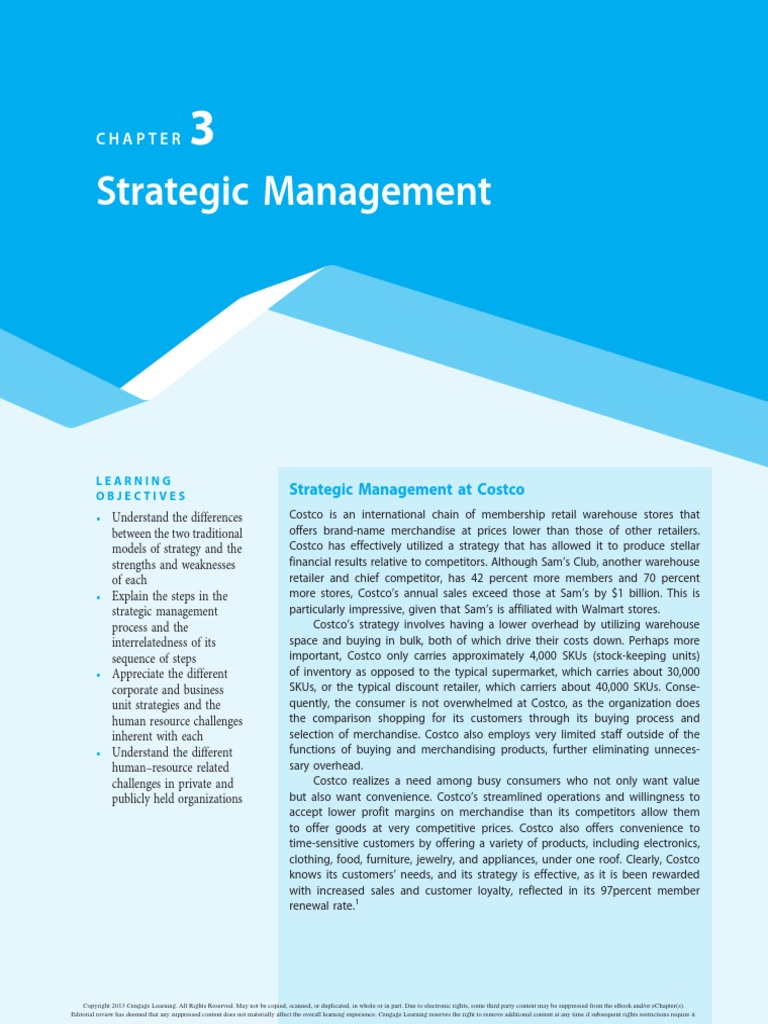 CH 3 Strategic Management | PDF
