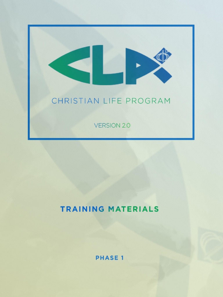 CLP Version 2.0 Training Materials | PDF | Spiritual Gift | Charismatic ...
