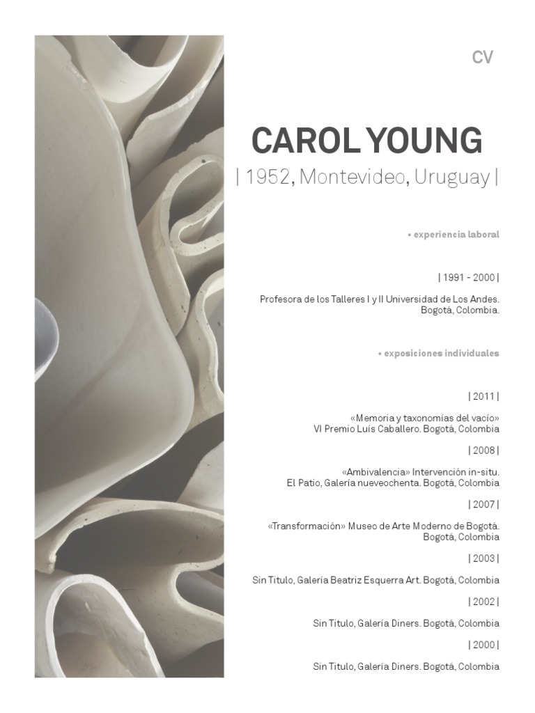 Carol Young - CV | PDF | Bogotá | Colombia