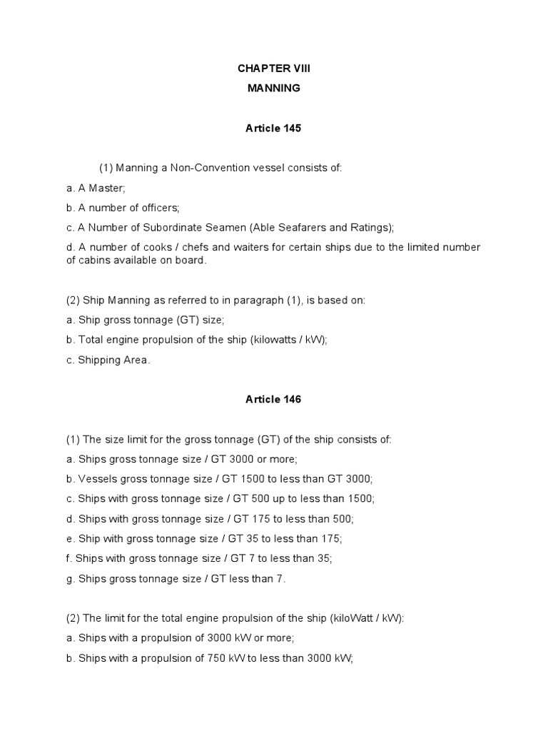 SK-Dirjen-NCVS Chapter 8 - English Version-RevIN | PDF | Sailor | Sea Captain