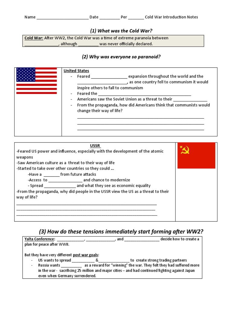 What Was The Cold War?: (3) How Do These Tensions Immediately Start ...