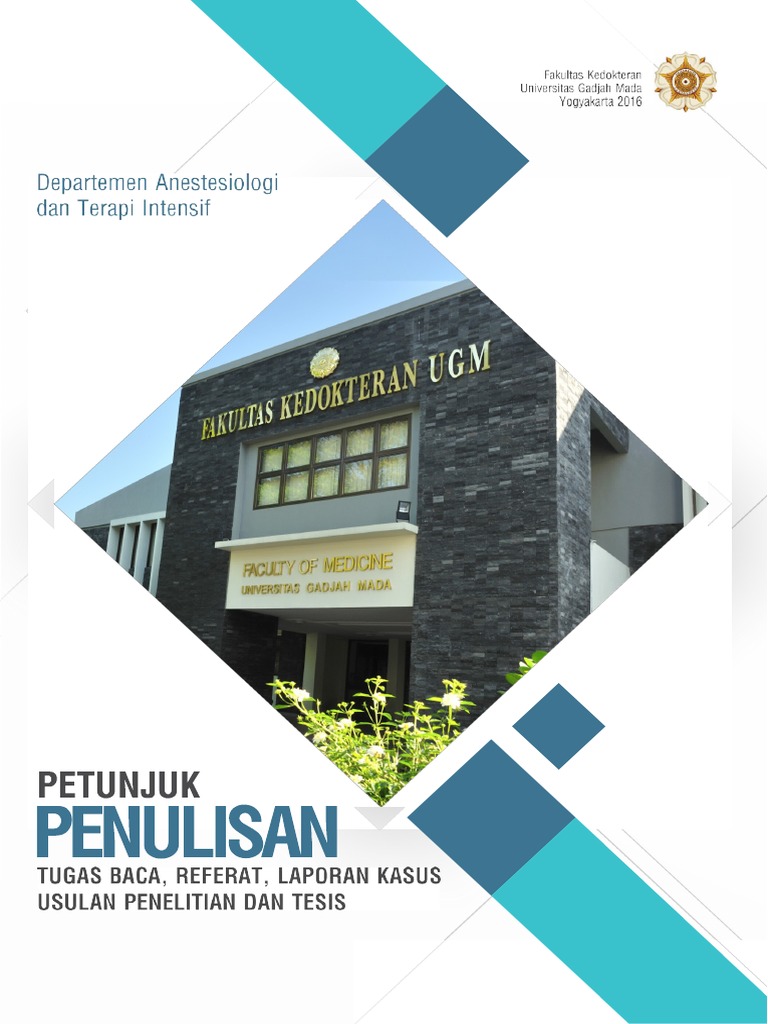 Petunjuk Penulisan Anestesi Ugm | PDF