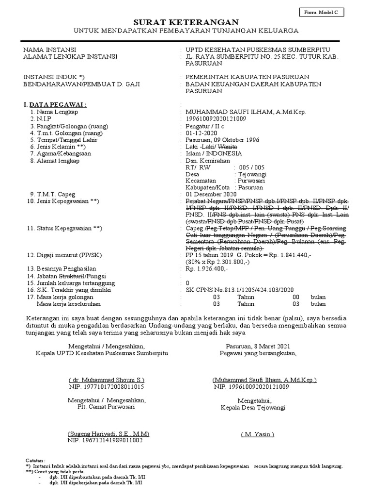 Format C Ilham | PDF