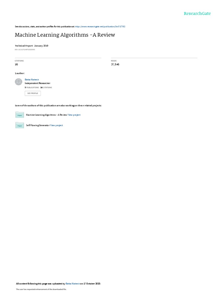 ART20203995 | PDF | Machine Learning | Artificial Neural Network