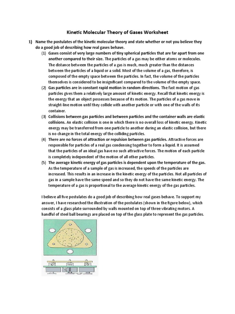 Kinetic Molecular Theory | PDF
