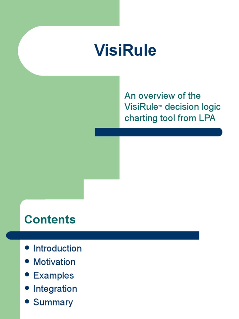 Visirule: An Overview of The Visirule Decision Logic Charting Tool From Lpa | PDF | Xml | C ...