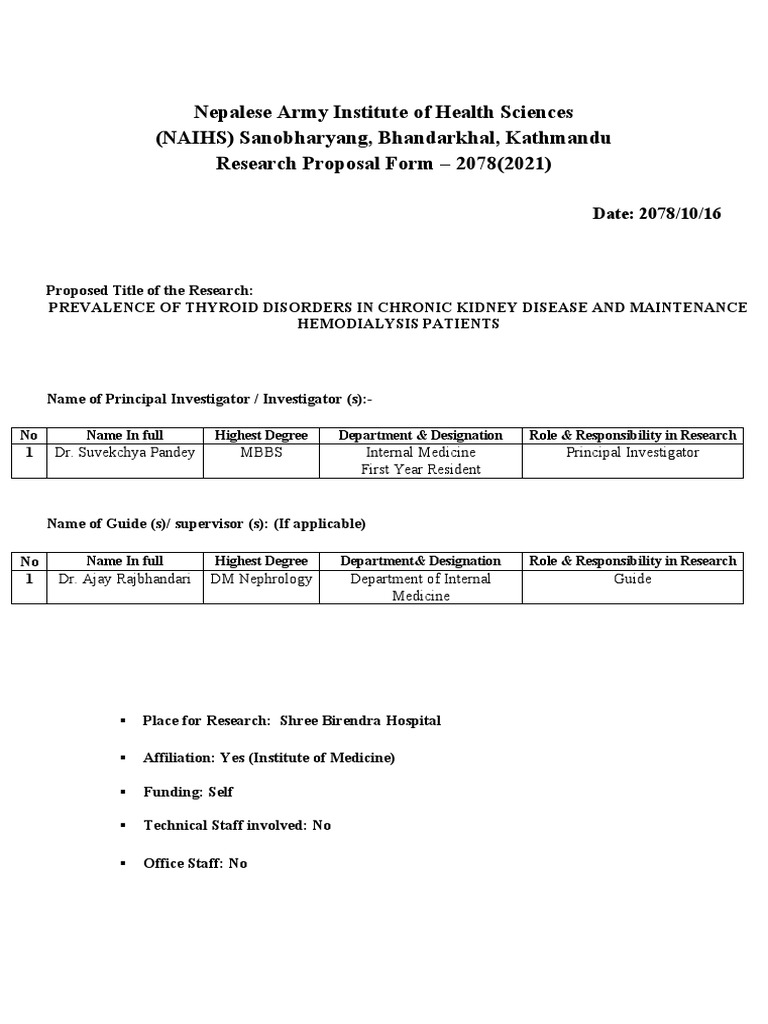 786 TFT and CKD Thesis | PDF | Chronic Kidney Disease | Hypothyroidism