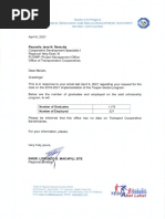 BIR Request Letter For TIN | PDF | Taxation | Taxes