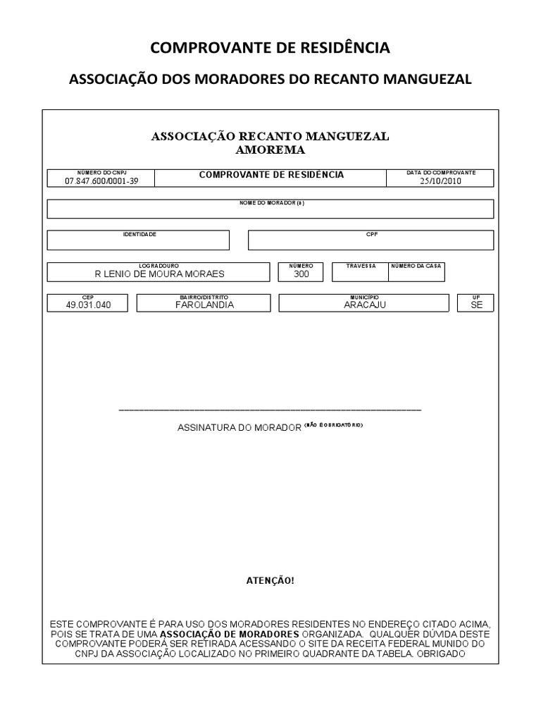 Como Ter Comprovante De Residencia