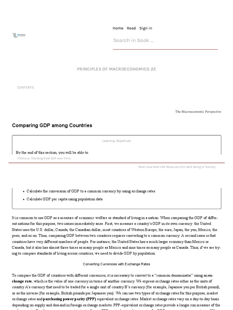 Comparing GDP of Two Countries | PDF | Exchange Rate | Gross Domestic ...