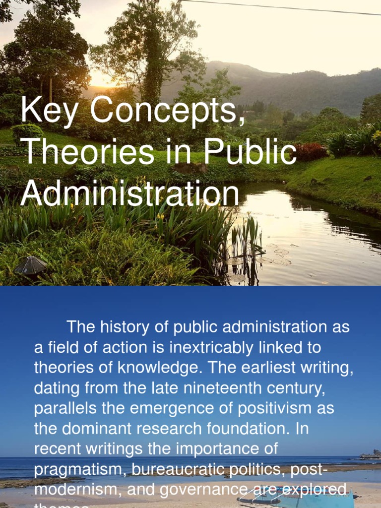 Key Concept and Theories in Public Administration | PDF | Public ...