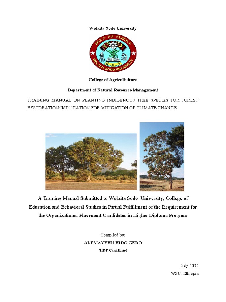 Training Manual On HDP Placement | PDF | Mulch | Sowing