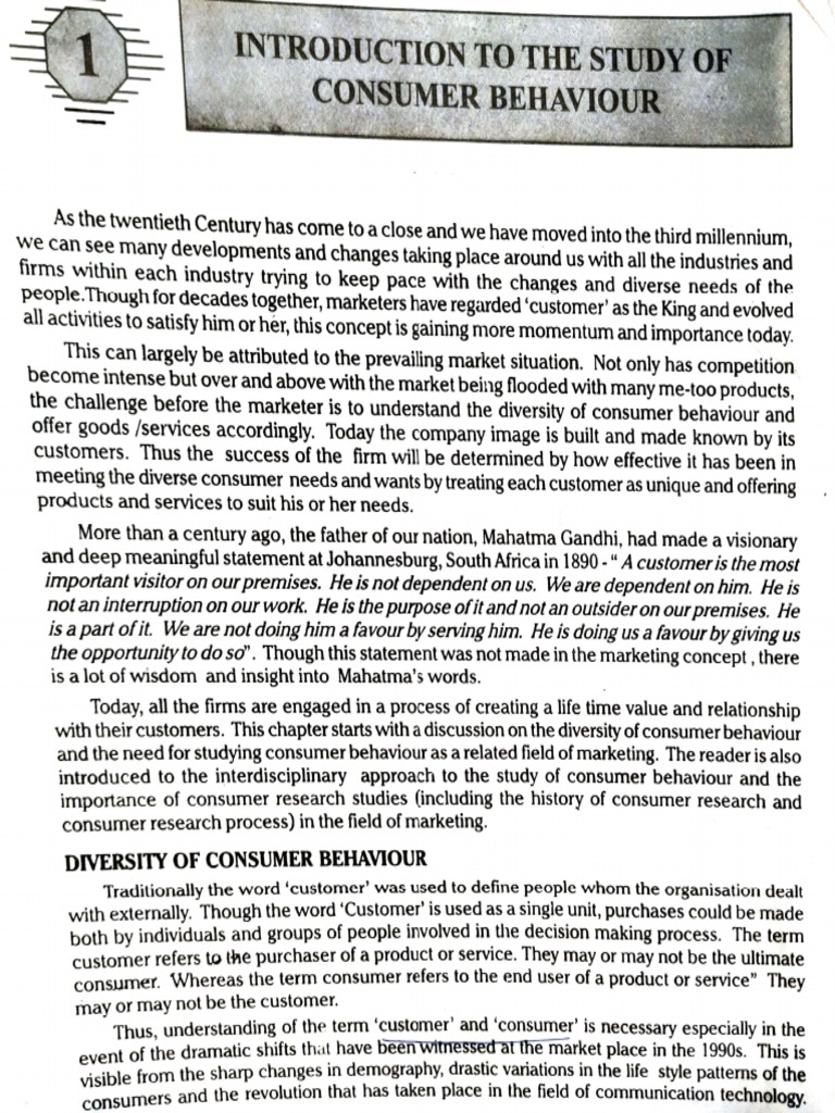 Understanding the Diversity of Modern Consumer Behavior: An ...