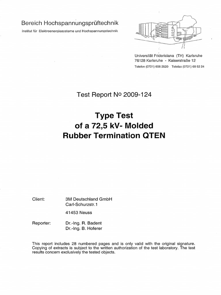 Molded Rubber Test Report 2009-124 | PDF