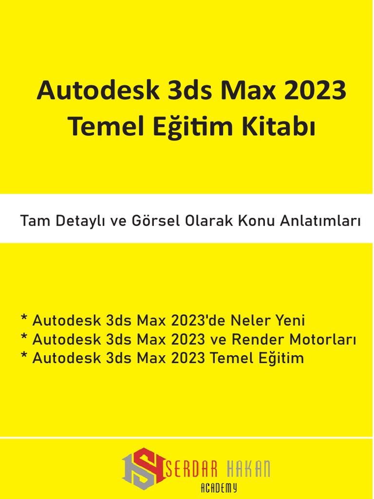 Autodesk 3ds Max 2023 Temel Eğitim Kitabı-Örnek | PDF
