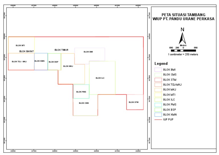 PETA LOKASI BLOK PERTAMBANGAN DI WIUP PT. PANDU URANE PERKASA | PDF