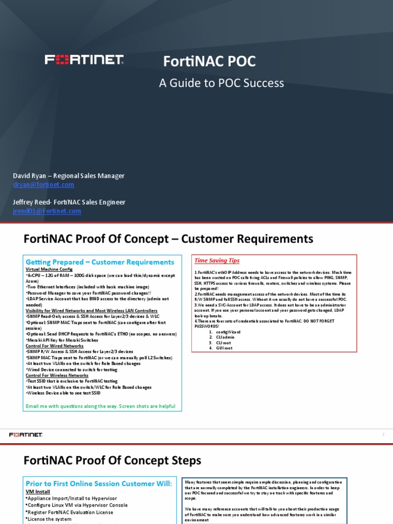 FortiNAC Getting Started Guide SEPT2020v1 | PDF | Computer Network ...