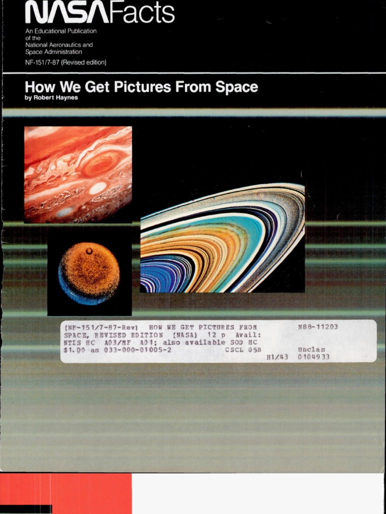 NASA Facts How We Get Pictures From Space, Revised Edition | PDF | Nasa ...