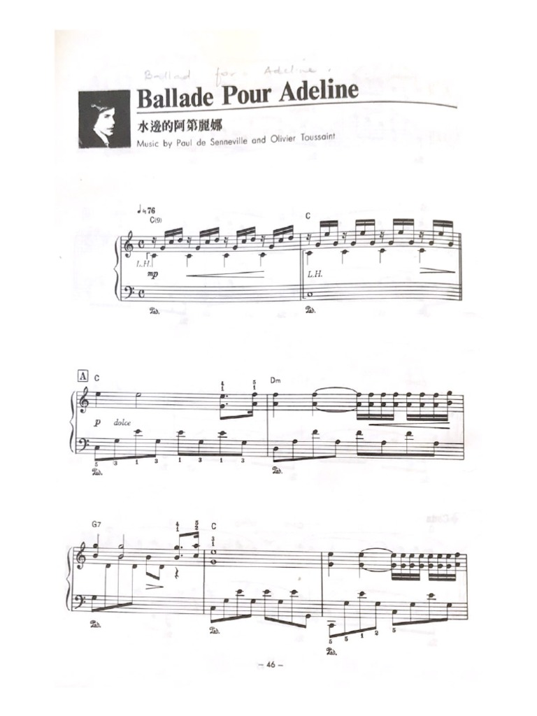 Ballade Pour Adeline | PDF
