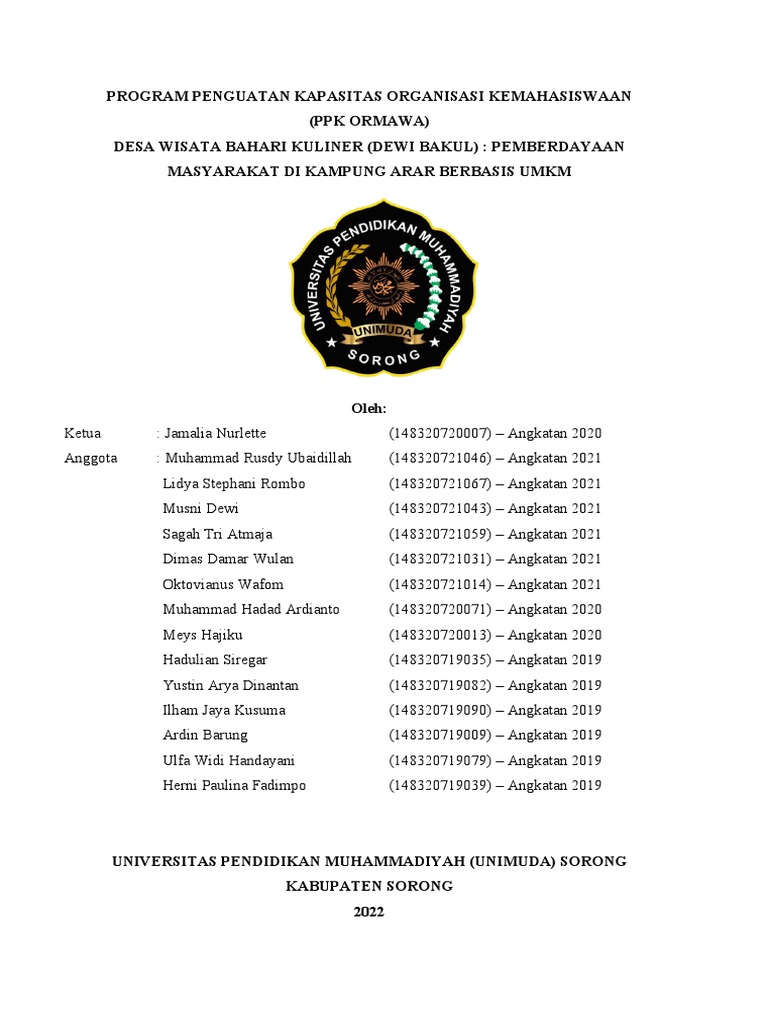 Subproposal PPK ORMAWA | PDF