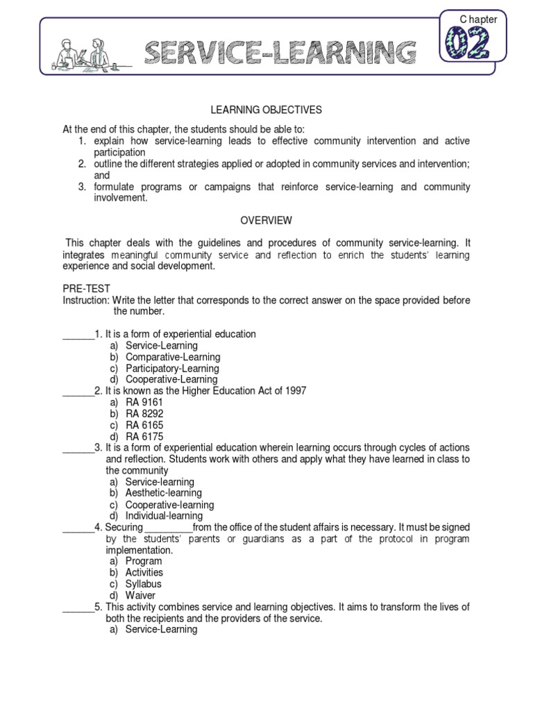 Module 2. Service-Learning | PDF | Service Learning | Learning