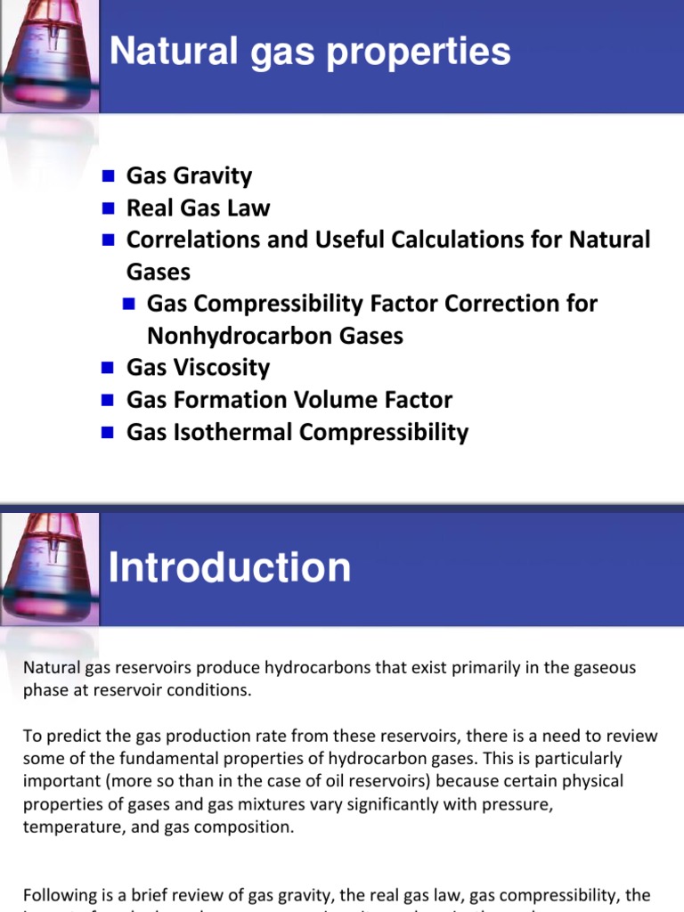 Natural Gas Properties | PDF | Gases | Viscosity